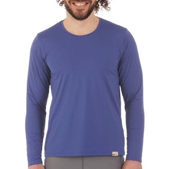IQ-UV Shirt f&uuml;r Herren Langarm Rundhals Blau 3XL - Rashguard f&uuml;r Herren mit UV Schutz UPF 50+ T&Uuml;V gepr&uuml;ft - Hochwertiges UV Shirt f&uuml;r M&auml;nner in Langarm - at