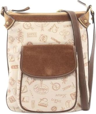 Loewe Sac bandouli&egrave;re Pre-owned en toile - Femme - Pre-owned - Brun - Taille: ONE Size