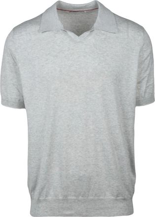 Brunello Cucinelli Homme, Pulls, Vert, Taille: XL Polo en maille