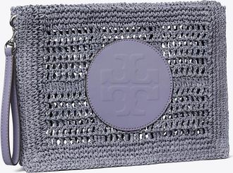 Tory Burch Damen Ella Hand-Crocheted Pouch