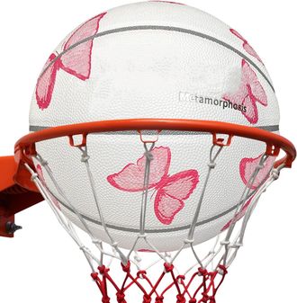 Generico Basketball f&uuml;r Damen - &Uuml;bungsball mit guter Rebound f&uuml;r drinnen und drau&szlig;en, leichtes tragbares Trainingswerkzeug f&uuml;r Zuhause, Fitnessstudio, Reisen, 