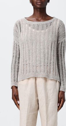 120% Lino Pull Femme couleur Noix