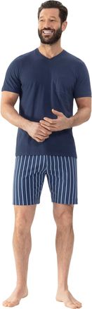 Mey Nachtw&auml;sche Serie Straight Herren Schlafanz&uuml;ge kurz Yacht Blue XXL(XXL)