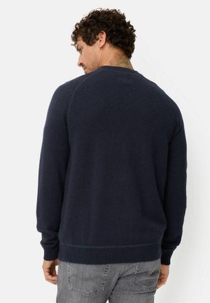 Camel Active Strickpullover mit Rundhalsausschnitt Langarm Markenlogo
