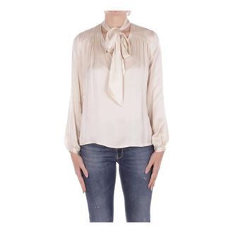 Manila Grace Damen, Blusen & Hemden, Beige, SGr&ouml;&szlig;e