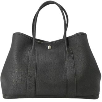 Herm&egrave;s Sac cabas Pre-owned Garden - Femme - Pre-owned - Noir - Taille: ONE Size