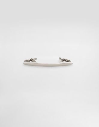 Dolce & Gabbana Collar Pin With Logo - Mann Bijoux Silber Metall Onesize