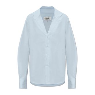 Maison Margiela Shirt im Vintage-Look - - Blouses & Shirts - Damen - Blau - XS