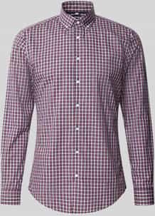 Jake*s Slim Fit Businesshemd aus reiner Baumwolle