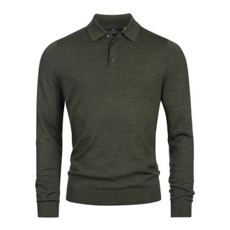 Kronstadt KSJohannes Merino Polo Knit - - Knitwear - Herren - Gr&uuml;n - 2XL