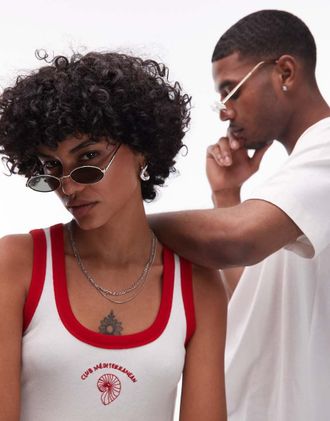 Le Specs Love Train - Lunettes de soleil fines et ovales - Doré