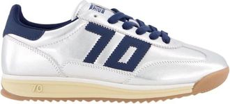 Back70 Back70, Femme, Chaussures, Gris, Taille: 41 EU Baskets Jogger métallique pour femmes