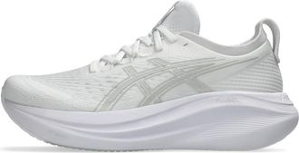 Asics Mens Gel-Nimbus 27 Running Shoe, Wei&szlig;/Gletschergrau, 46.5 EU