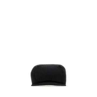 Issey Miyake Homme, Accessoires, Noir, Taille: ONE Size Pleats Cap