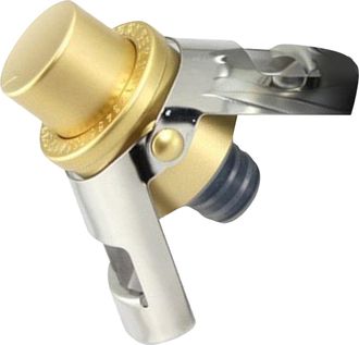 Generico Stainless Steel Champagne Bottle Stoppers | Champagner-Stopper mit Pumpe und doppelten Pickeln; langlebige Weingl&auml;ser zum Konservieren von Blasen, per