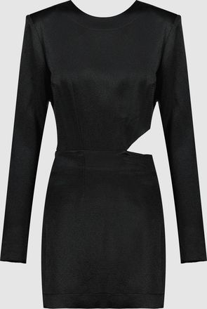 Martin Martin Robe Courte Bonnie Satin Noir