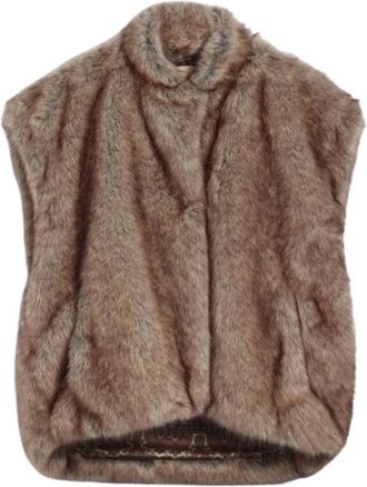 Momoni Gilet Talulah - Femme - Vestes - Brun - Taille: 38 FR