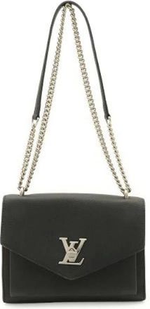 Louis Vuitton Pre-owned Sac bandouli&egrave;re en cuir Mylockme - Femme - Pre-owned - Noir - Taille: ONE Size