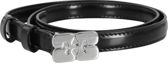 Ganni Femme, Accessoires, Noir, Taille: Xs/S Kat Belt Small Patent