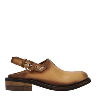 Miu Miu Foule Sabot - - Shoes - Damen - Braun - 37 EU