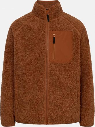 Derbe Derbe Herren Fleecejacke Kuschelby Pocket Braun Teddy