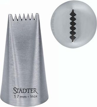 Städter Spritztülle, Edelstahl, Silber, 11 mm