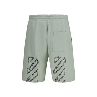 Off-white Mens Bicolor Cotton Bermuda Shorts