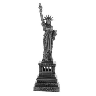 Cabilock Metallische Freiheitsstatue Figur Desktop Deko Ornament Feine Verarbeitung F&uuml;r B&uuml;ro Wohnzimmer Souvenir Geschenk