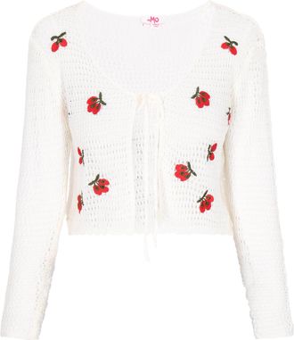 Mymo Strickjacke Frauen cremefarben