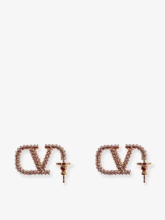 Valentino Garavani VLogo Signature earrings with Swarovski crystals - VALENTINO GARAVANI - gender_Woman