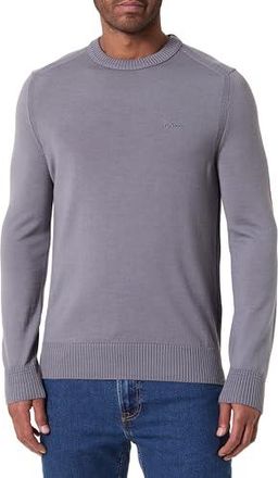 BOSS Boss Avac_c Pull tricot&eacute;, Gris Ouvert, M Homme