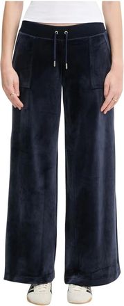 Juicy Couture Femme, Pantalons, Bleu, Taille: 36 FR Yuka Wide Leg Pantalons de surv&ecirc;tement