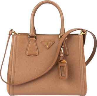 Prada Crossbody Bags - Prada Saffiano Leather Galleria Handbag - Gr. unisize - in Braun - für Damen