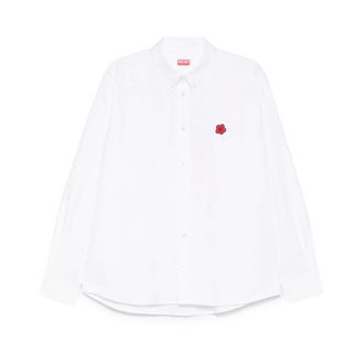 Kenzo Homme, Chemises, Blanc, Taille: M Pop Casual Oxford Shirt