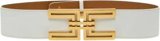 Elisabetta Franchi Femme, Accessoires, Blanc, Taille: XL High Belt