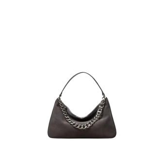 Twinset Wildleder Media Tasche Liliane Stil - - Bags - Damen - Grau - ONE SIZE