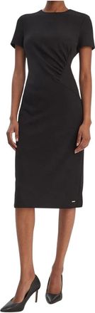 Calvin Klein Femme, Robes, Noir, Taille: 36 FR Stretch Crepe Dress