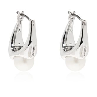 Kate Spade New York Femme, Accessoires, Gris, Taille: ONE Size Glass Pearl Earrings