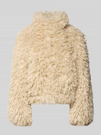 Sams&oslash;e & Sams&oslash;e Webpelzjacke mit Rei&szlig;verschluss und Knopfleiste