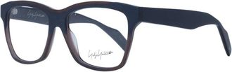 Yohji Yamamoto Blaue Eckige Optische Rahmen mit Marken-Etui - - Accessories - unisex - Blau - ONE SIZE
