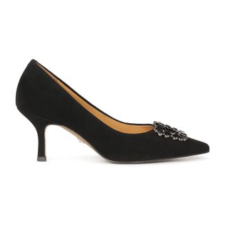 Kazar Schwarze Wildleder-Pumps mit spitzer Zehenpartie - - Shoes - Damen - Schwarzk - 38 EU