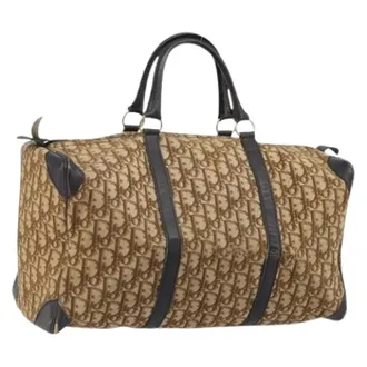 Dior Pre-owned Trotter Canvas Boston Bag - - Pre-owned - Damen - Beige - ONE SIZE