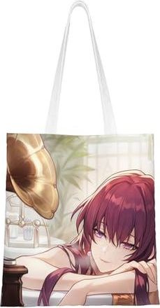 Generic 40.6 X 38.0 cm Canvas Totes Hand Shopping Bag With Honkai Star Rail All Roles Print Impression For Daily Shopping Shoulder Bag