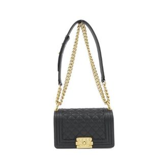 Chanel Pre-owned Sac bandouli&egrave;re Boy en cuir grain&eacute; - Femme - Pre-owned - Noir - Taille: ONE Size