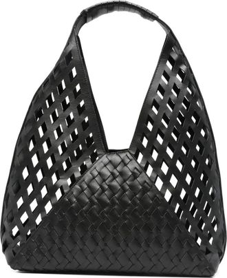 Vic Mati&eacute; Femme, Sacs, Noir, Taille: ONE Size Sac cabas en cuir tress&eacute;