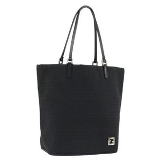 Fendi Pre-owned Sac Cabas Zucchino en Toile - Femme - Pre-owned - Noir - Taille: ONE Size