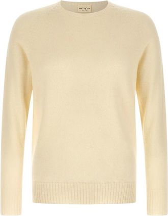 Maryya Maryya, Homme, Pulls, Beige, Taille: 2XL Pull col rond