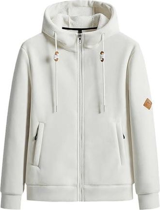 Generic Veste polaire pour femme - Sweat &agrave; capuche en polaire chaud - Automne - Hiver - &Eacute;l&eacute;gant - Fermeture &eacute;clair - Manteau en fourrure avec poches - Veste d