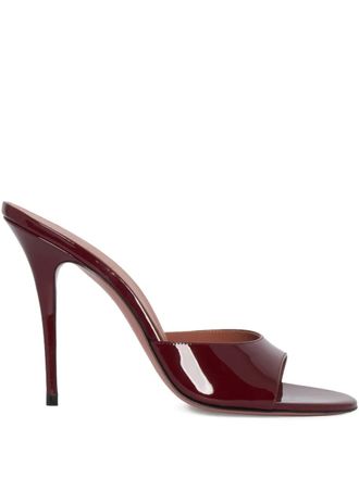 Amina Muaddi sandales Elodie &agrave; talon - Rouge