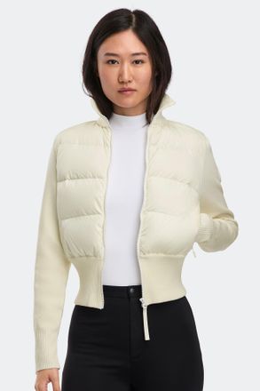 Canada Goose HyBridge Strickjacke mit breiter Steppung und Tonal Disc